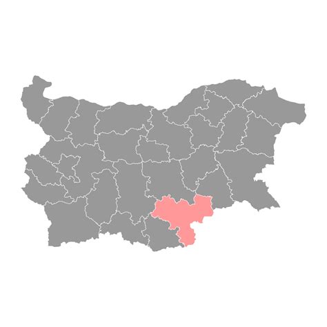 Haskovo Province Map Province Of Bulgaria Vector Illustration