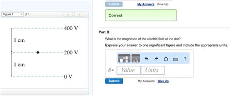 Solved Part B What Is The Magnitude Of The Electric Field At