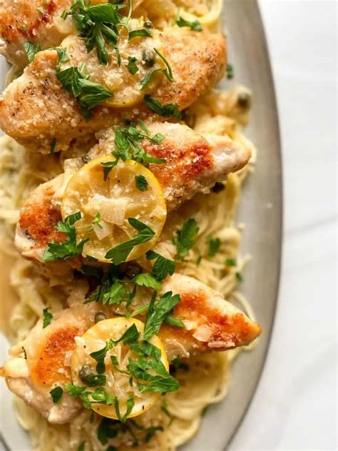 Healthy Chicken Piccata Fufus Kitchen