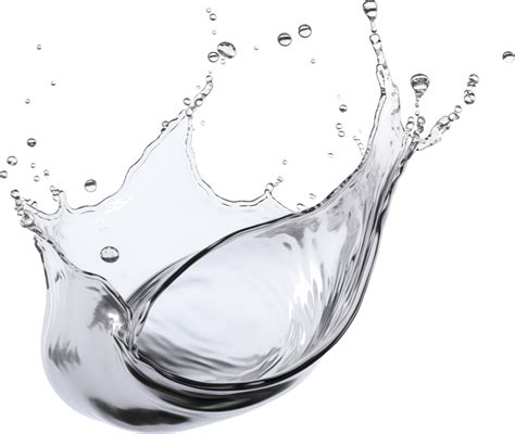 Ai Generated Realistic Water Splash Isolated Transparency Background