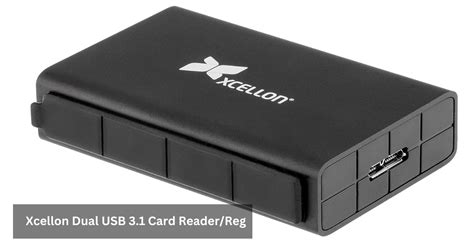Xcellon Dual Usb 31 Card Readerreg Fast Efficient Data Transfer
