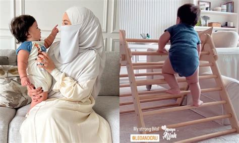 Video Neelofa Tak Sangka Bilal Boleh Jalan 10 Hingga 15 Langkah