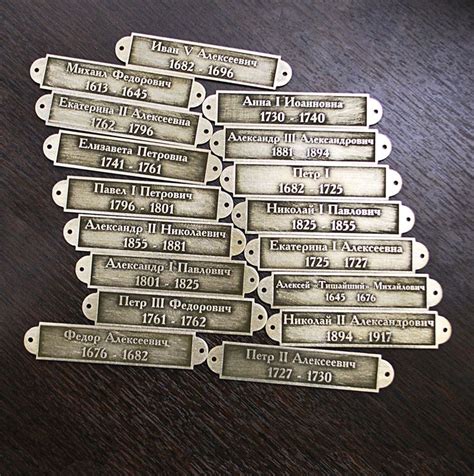 Таблички для музея