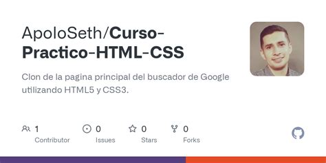 Github Apolosethcurso Practico Html Css Clon De La Pagina Principal