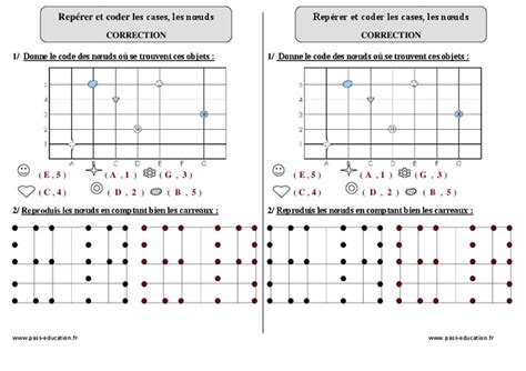 Repérer Coder Cases Nœuds Ce1 Exercices à Imprimer Pass Education