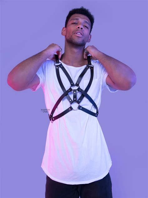 Leather Harness Men Body Harness Men Gay Sexy Clothing Etsy