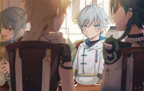 Aether Xiao Chongyun And Xingqiu Genshin Impact Drawn By Nakura