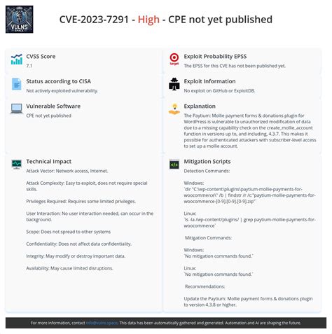 vulns space on linkedin cve cybersecurity infosec vulnerability
