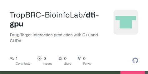 Github Tropbrc Bioinfolabdti Gpu Drug Target Interaction Prediction