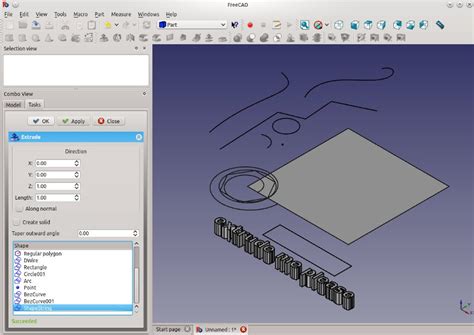 Part Extrude FreeCAD Documentation