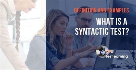 What Is A Syntactic Test Testlearning