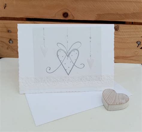 Lace Wedding Anniversary Card 13th Anniversary Folksy