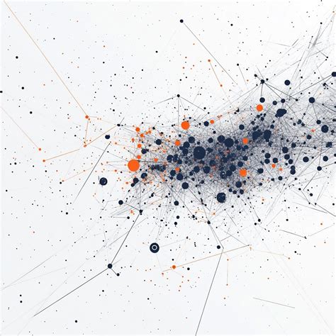 Complex Network Visualization Interconnected Nodes And Lines In A Dynamic Data Map Premium Ai