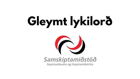 Gleymt lykilorð YouTube