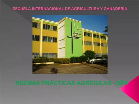 PPT ESCUELA INTERNACIONAL DE AGRICULTURA Y GANADERÍA PowerPoint