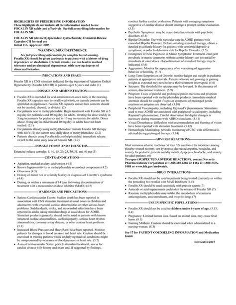 Focalin Xr