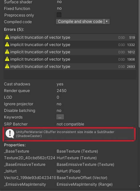 What Makes A Shader Srp Batcher Incompatible Unity Engine Unity Discussions