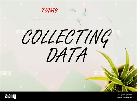 Hand Writing Sign Collecting Datagathering And Measuring Information On