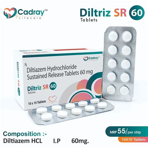 Diltiazem 60mg Sr Tablet At ₹ 550box Diltiazem Tablet In Panchkula