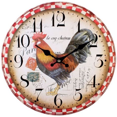 Cockerel Wall Clock Kalaful Home Decor Home Accessories And Ts
