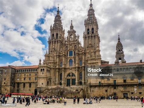 산티아고 데 콤포스텔라의 오브라도이로 광장에 있는 산티아고 데 콤포스텔라 대성당 산티아고 데 콤포스텔라에 대한 스톡 사진 및 기타 이미지 산티아고 데 콤포스텔라