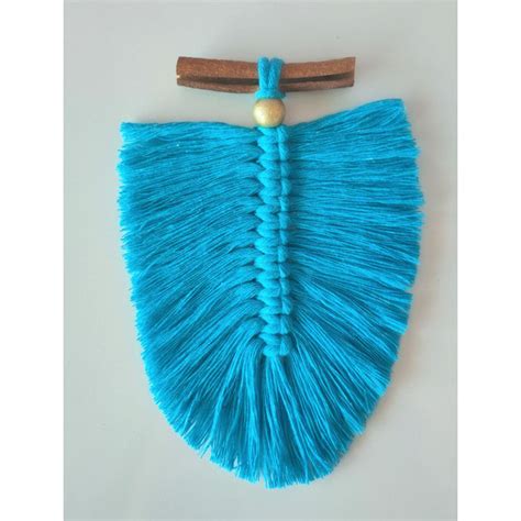 Feather Macrame Pattern Beginner Leaf Tutorial Step By S Inspire