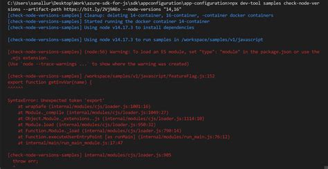 Dev Tool Sample Generation Fails If Export Keyword Is Used · Issue 16713 · Azureazure Sdk