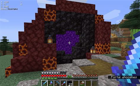 My Nether Portal I Reversed The Environments Around Each Entrance