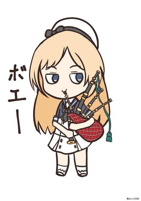 ジャーヴィス艦隊これくしょん 「落書きバグパイプジャービス 」大地のイラスト