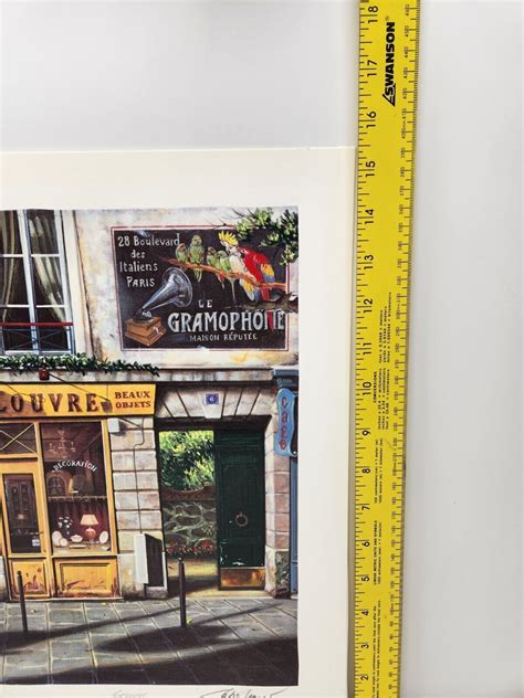 Louis Robichaud Louvre Store Front Print Art Signed Numbered 156550 4585422708