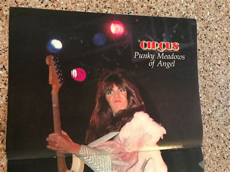 1978 Vintage 2pg Centerfold Poster Of Punky Meadows From The Band Angel