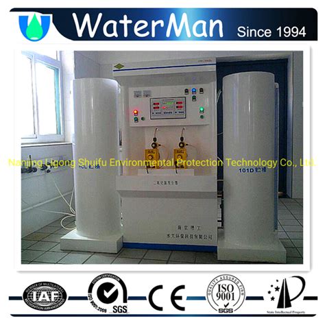 Chemical Tank Chlorine Dioxide Clo2 Generator For Water Treatment 200g H Flow Autocontrol