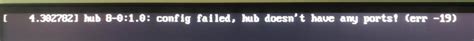 Linux Unable To Boot Config Failed Hub Doesnt Have Any Ports Er Tech Store On