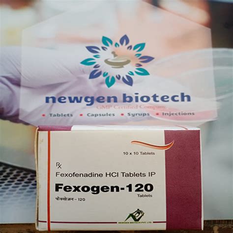 Fexogen 120 Tablets Newgen Biotech Pvt Ltd