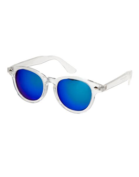 Lyst Asos Preppy Wayfarer Sunglasses With Clear Frame And Colour
