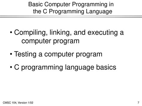 Introduction Cmsc 104 Problem Solving And Computer Programming Ppt