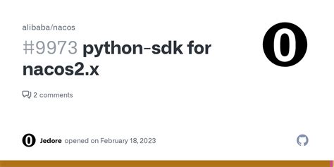 Python Sdk For Nacos2x · Issue 9973 · Alibabanacos · Github