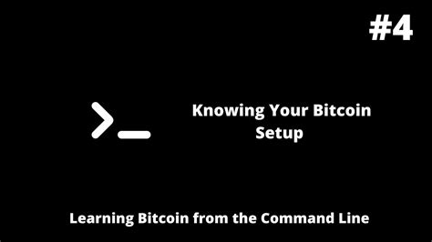 Learning Bitcoin from the Command Line - Knowing Your Bitcoin Setup ...