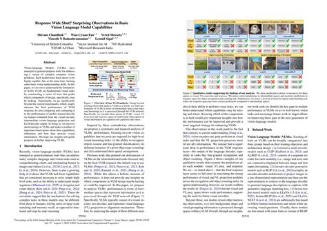 Response Wide Shut Surprising Observations In Basic Vision Language