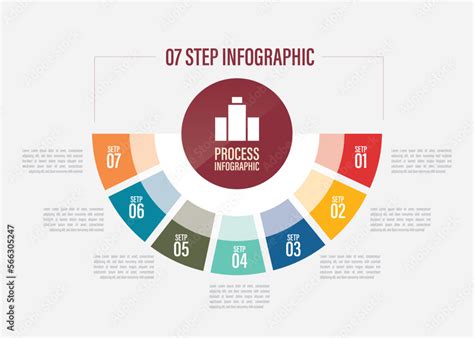 Process Infographic Step Infographic Half Pie Chart Elements With 10 9 8 7 6 5 4 3 2