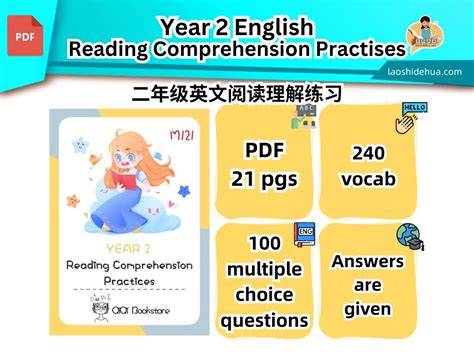 [year 2 English] Reading Comprehension Practices M121 老师的话 Lao Shi De Hua