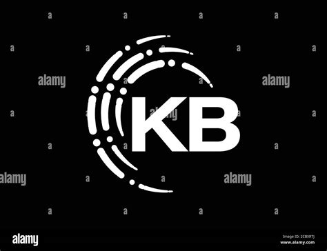 Initial Monogram Letter K B Logo Design Vector Template K B Letter