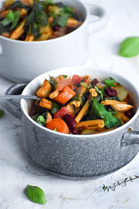 Easy Vegan Minestrone Soup The All Natural Vegan