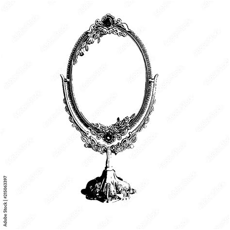 Clipart Miroir Vintage