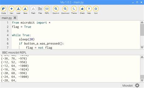 Programmieren Mit Dem Python Editor Mu Und Dem Bbc Micro Bit Seite
