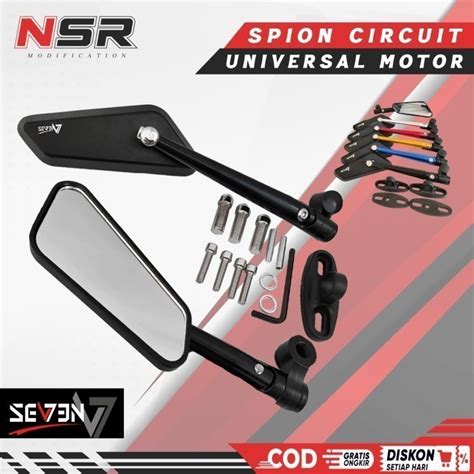 Jual SPION Model Circuit Kaca PutiH Cnc Universal Motor Agras Seven Shopee Indonesia