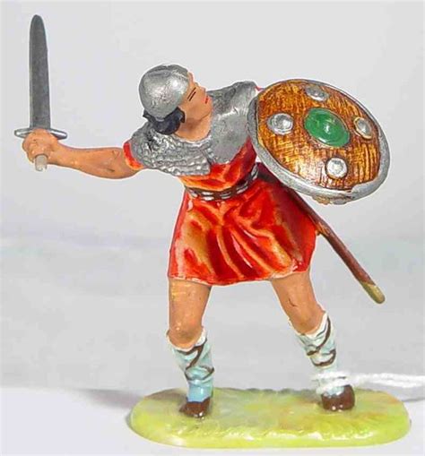 Elastolin Norman Defending With Sword Germantoys De