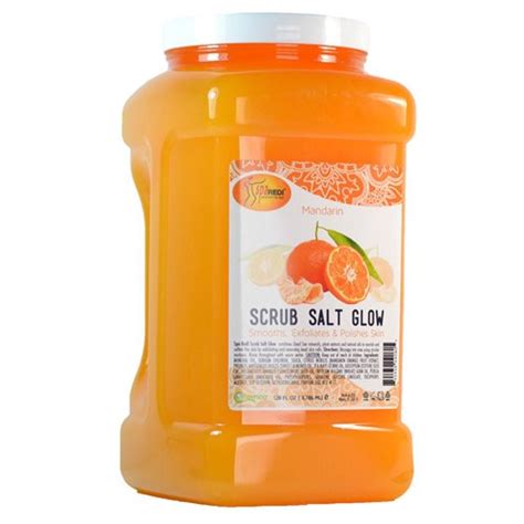 Spa Redi Sugar Scrub Glow Mandarin 128oz Queen Nails And Beauty Supplies