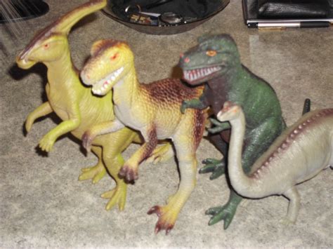 4 Vintage 90s Prehistoric Dinosaur Large Plastic Figure Etsy