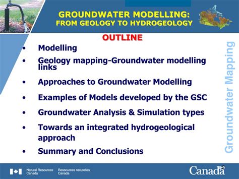 PPT GROUNDWATER MODELLING FROM GEOLOGY TO HYDROGEOLOGY Alfonso Rivera Chief Hydrogeologist